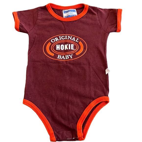 Vintage | One Pieces | Virginia Tech Hokies Baby Onesie Snaps Vintage ...